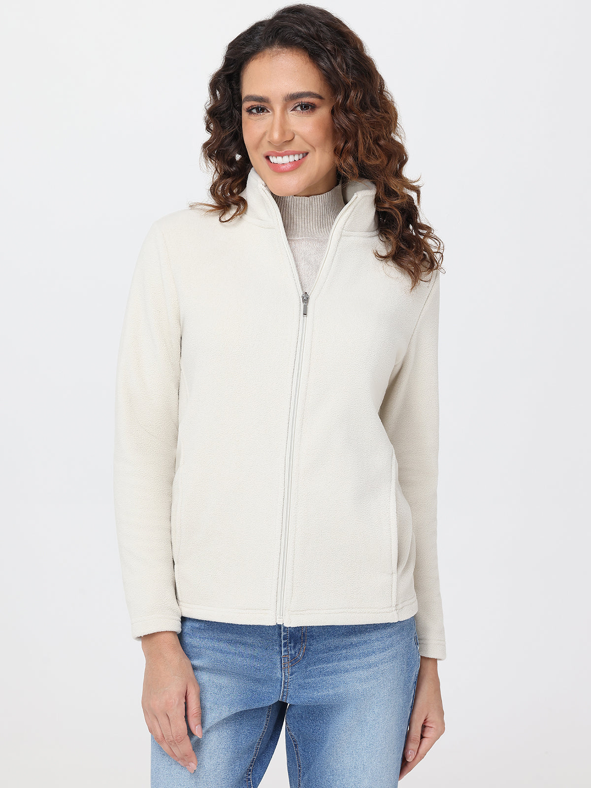 89th & Madison Zip-Front Microfleece Jacket